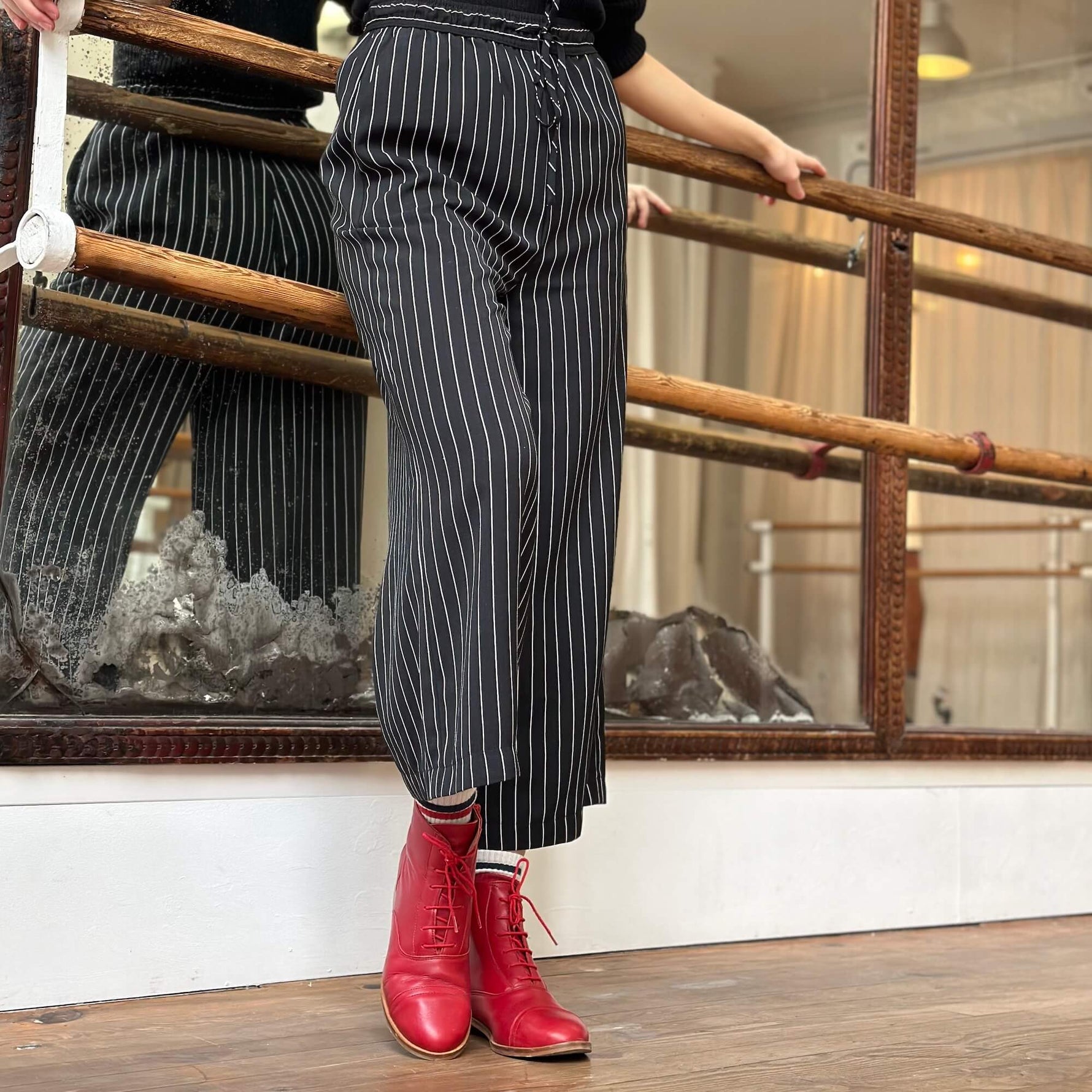 Mama Rubie - Bottines Rouges en Cuir